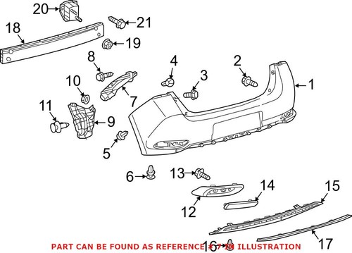 Genuine OEM Bumper Cover Bracket for Toyota 5257612190 | eBay