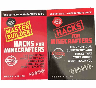 NEW MINECRAFT 2 BOOKS SET HACKS FOR MINECRAFTERS Megan Miller | eBay