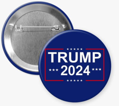 Trump 2024 Buttons (Blue with stars) - Wholesale Lot of 100 | eBay