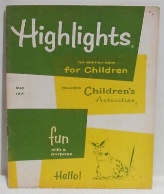 Highlights Magazine May 1971 (Volume 26, Issue Number 6) | eBay
