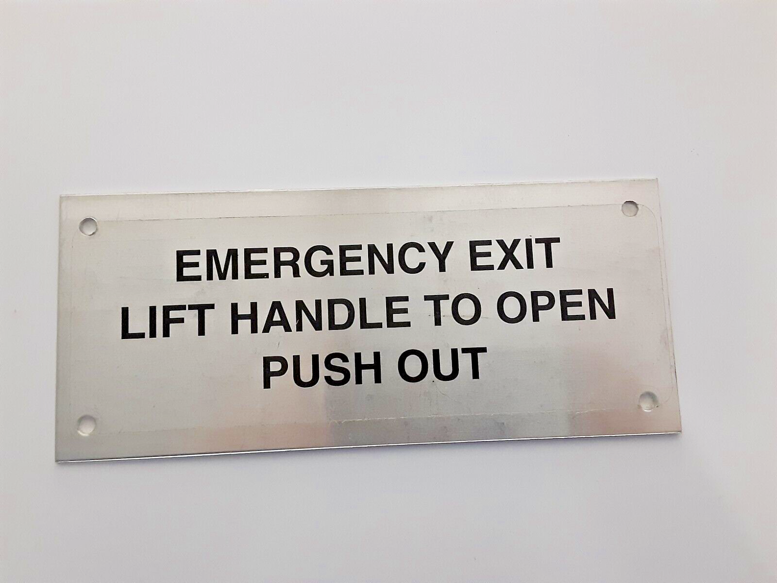 Bus window EMERGENCY EXIT - LIFT HANDLE TO OPEN - 2001-9379 (4 in Lot ...