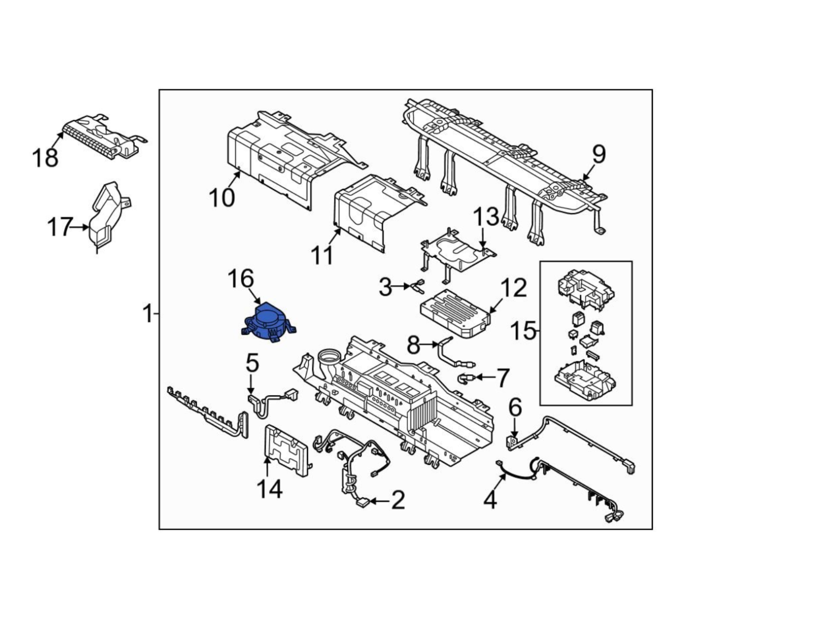 OEM 37580-BY000 BLOWER UNIT ASSY-BATTERY COOLING for Kia Niro 2023~2024 ...