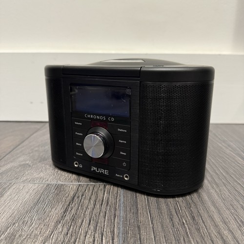 PURE CHRONOS CD SERIES 2 DAB FM RADIO CD PLAYER ALARM CLOCK WITH REMOTE ...