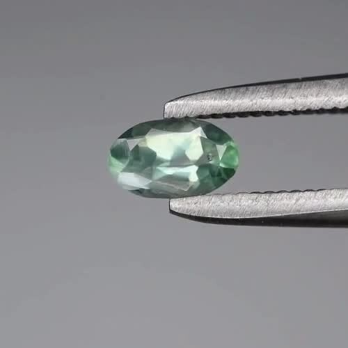 💎 0.20ct 4.8x3mm Oval Natural Green Alexandrite - Russia Gemstone | eBay