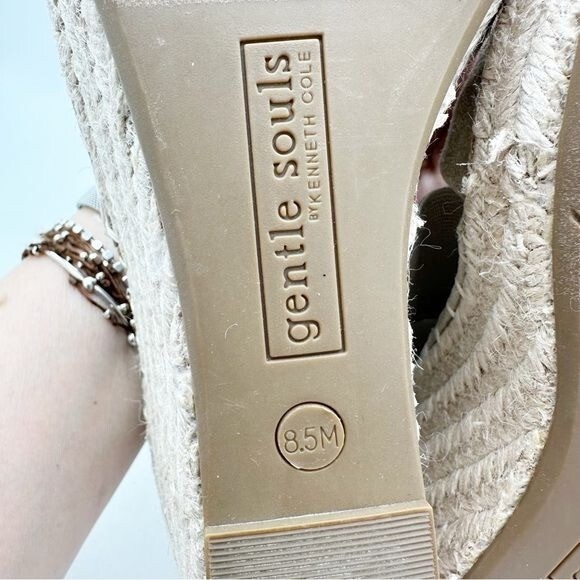 GENTLE SOULS KENNETH COLE Womens Gray 1" Platform Colleen Espadrille ...