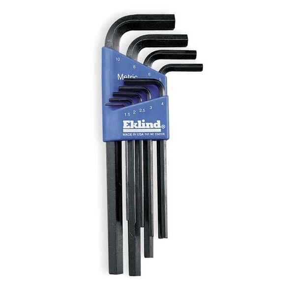 Eklind 10222 22-Piece Combination Hex-L Key Set, Metric And Sae Color ...