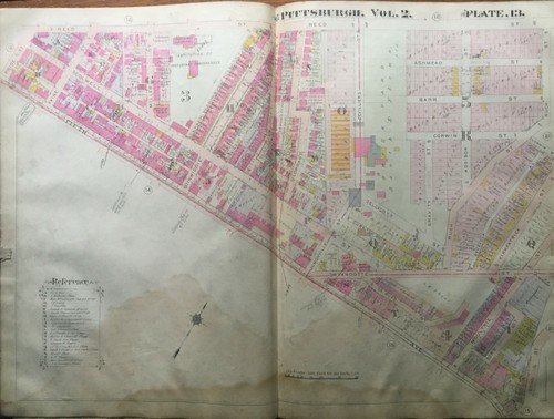 1914 PITTSBURGH PA PASSAVANT HOSPITAL 5TH AV TO REED ST & PRIDE-SOHO ...