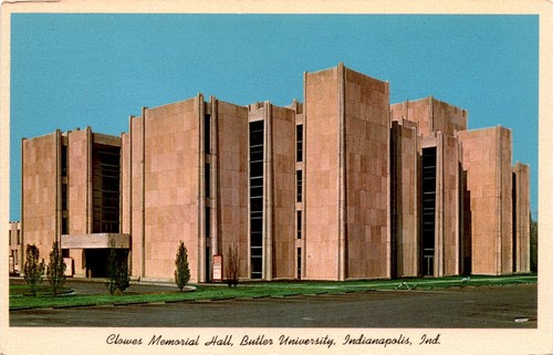 Clowes Memorial Hall Butler University Indianapolis Postcard Larry ...