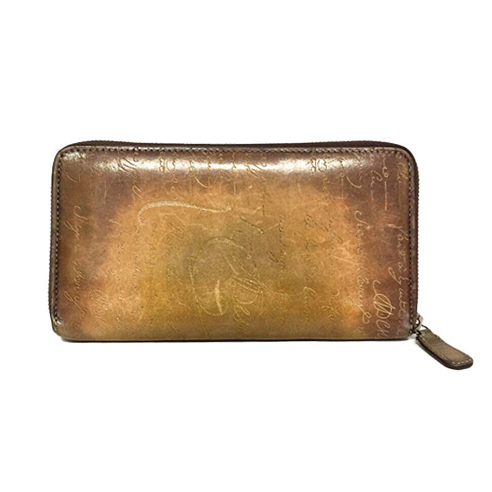 Berluti Calligraphy Round Zippy Wallet Leather From Japan 070 6100759 ...