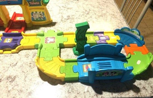 VTech Go Go Smart Wheels Mickey Mouse Train Station Playset MANY PCS w ...