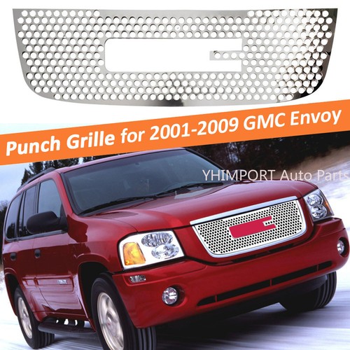 For 2001-2009 GMC Envoy Main Upper Chrome Stainless Punch Grille Grill ...