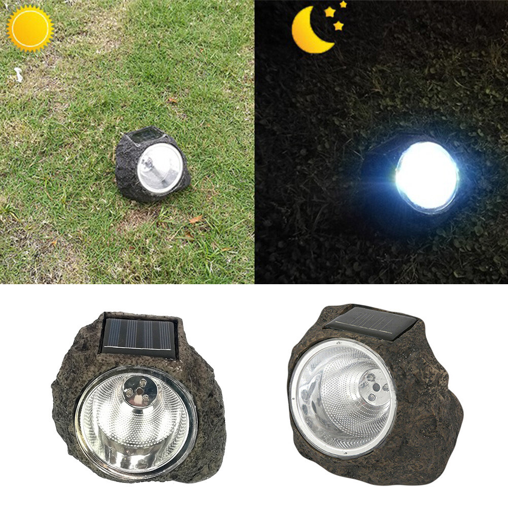 Outdoor UV Garden Solar Powered Walkway Path Drive Lights Courtyard ...