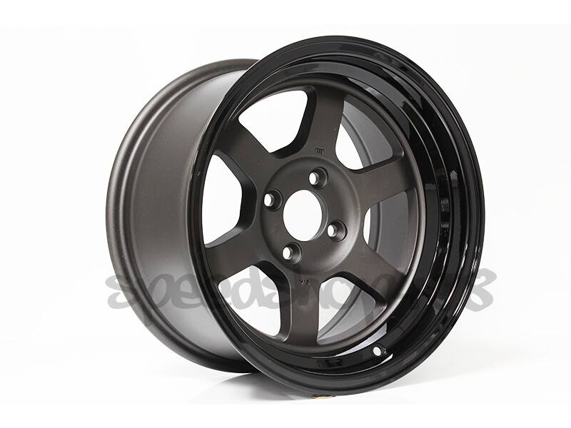 ROTA WHEELS GRID V GUNMETAL BLACK LIP 15X8 +0 4X114.3 TOYOTA AE86 ...