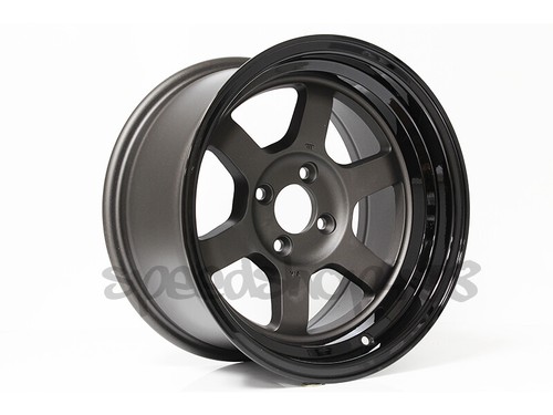 ROTA WHEELS GRID V GUNMETAL BLACK LIP 15X8 +0 4X114.3 TOYOTA AE86 ...