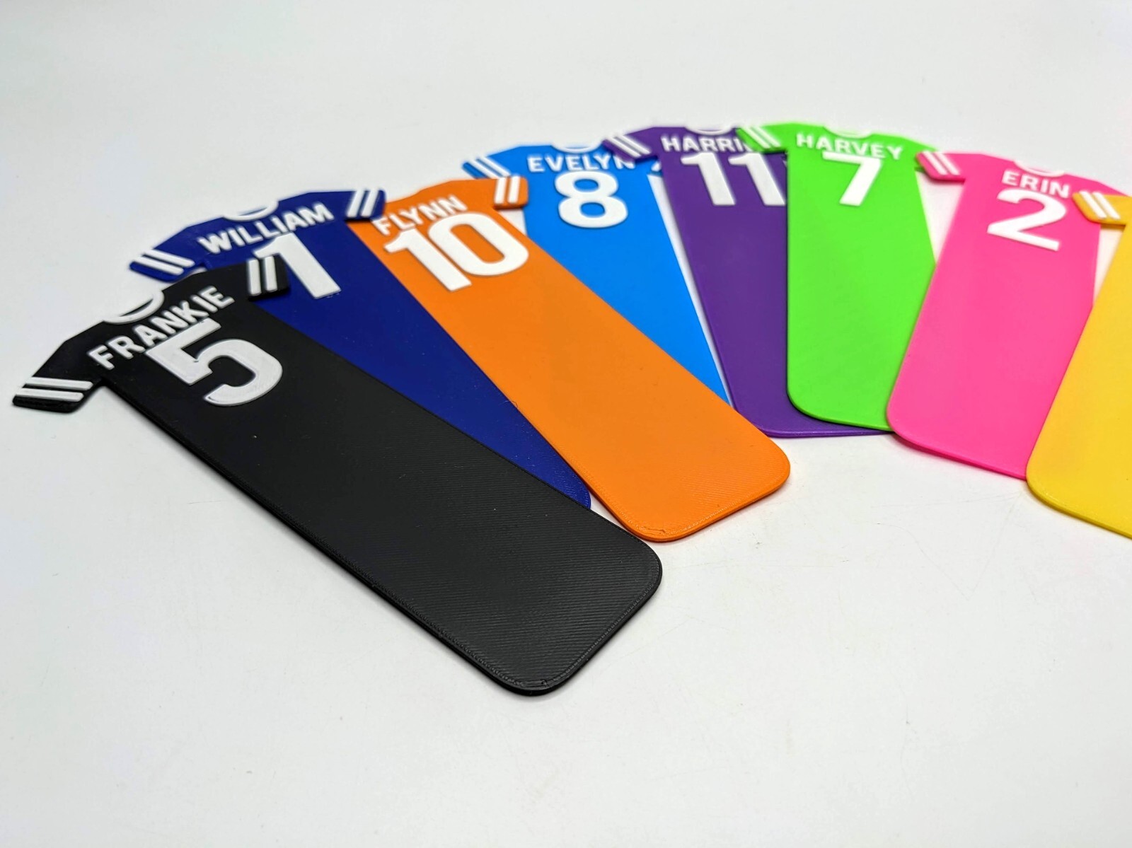 Football Shirt Personalised Bookmark / Soccer Gift / Football Book ...