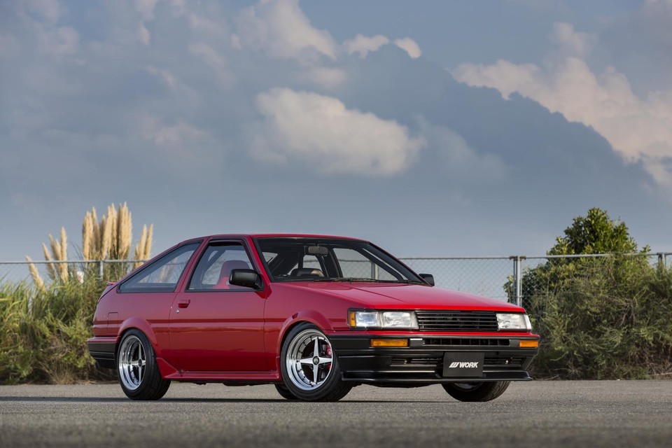 WORK WHEELS Equip01 15x8.0J +7 set of 4 for AE86 Rolled Fenders from ...