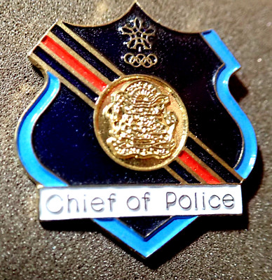 BEAUTIFUL RARE "CHIEF OF SECURITY" 1988 CALGARY CANADA OLYMPIC GAMES ...