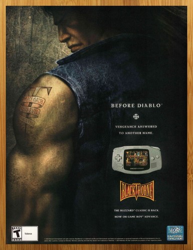 2003 Blackthorne GBA Game Boy Advance Print Ad/Poster Authentic Promo ...