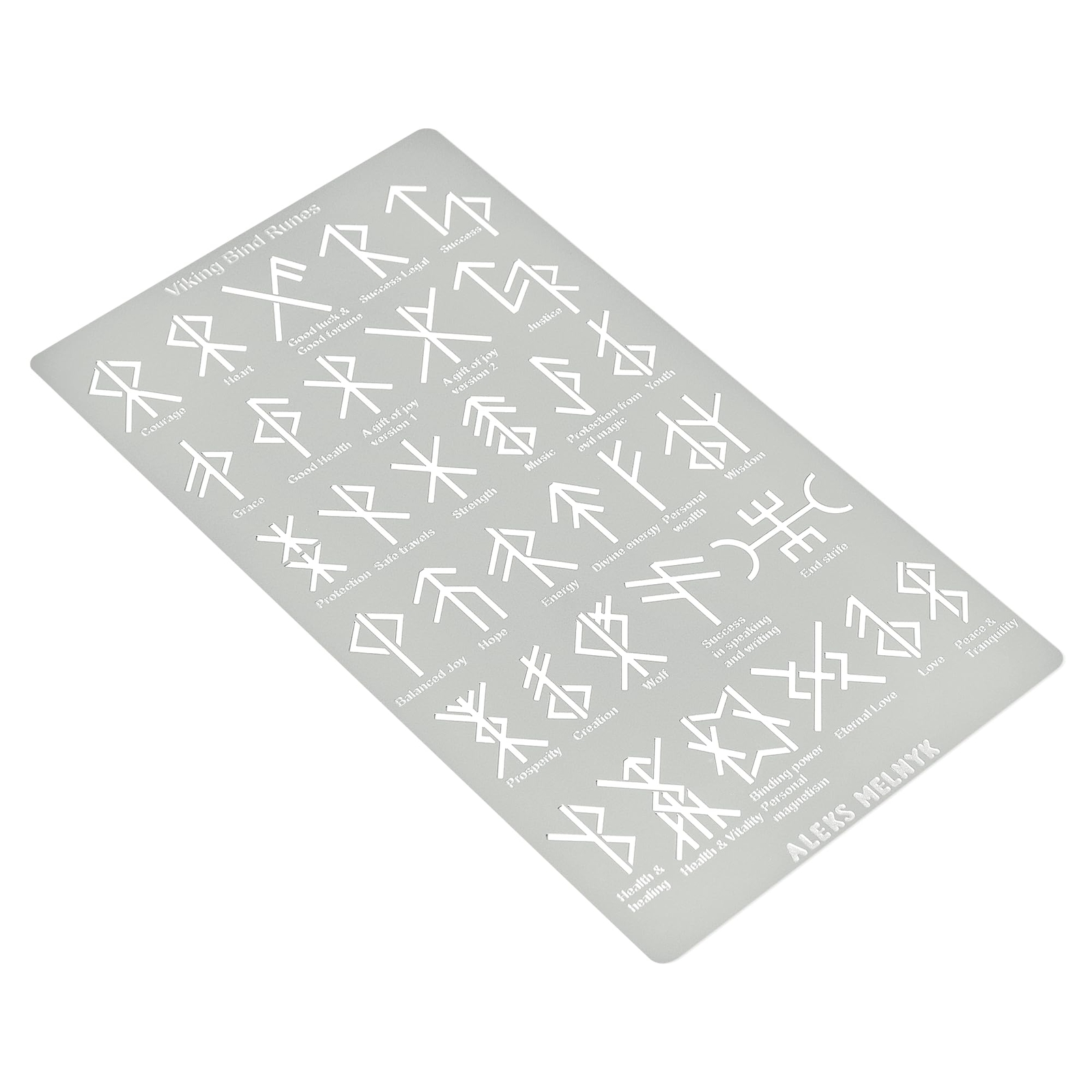 No.412 Metal Stencil Viking Bind Runes Generator Bindrune Ancient ...