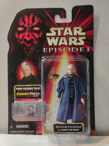 Star Wars Episode 1 Senator Palpatine w/ Senate Cam Droid 1998 Action ...