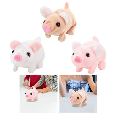 Electric Plush Pig Toy Simulation Animated Soft Funny Moving Mouth Can ...