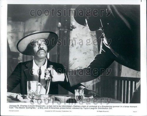 1975 Wire Photo Actor Lincoln Kilpatrick in Movie The Master Gunfighter ...