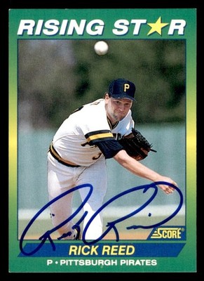 1992 Score Rising Stars Baseball #73 Rick Reed Signed Autograph (no COA ...