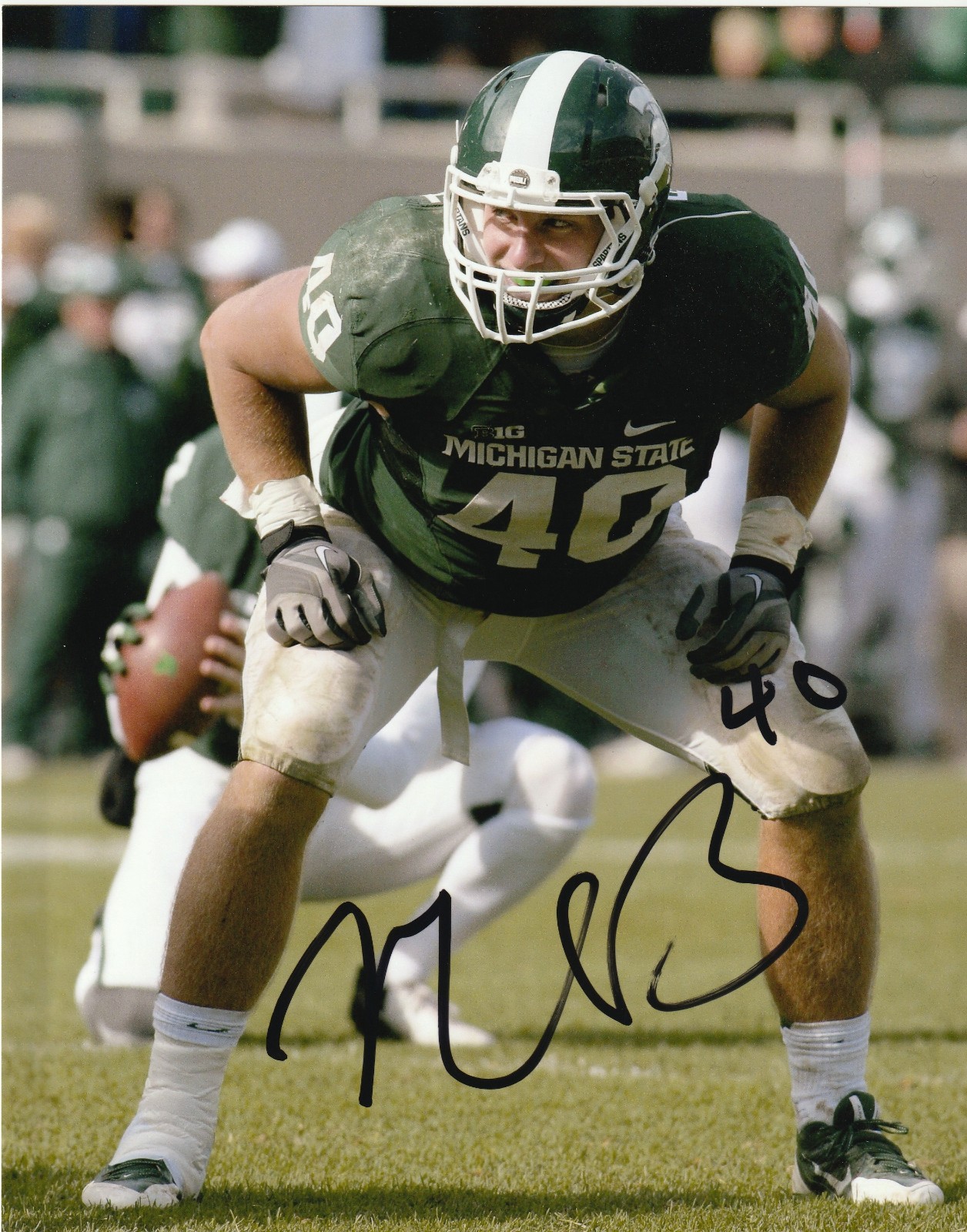 Max Bullough signed 8x10 Michigan State Spartans color photo #4 | eBay
