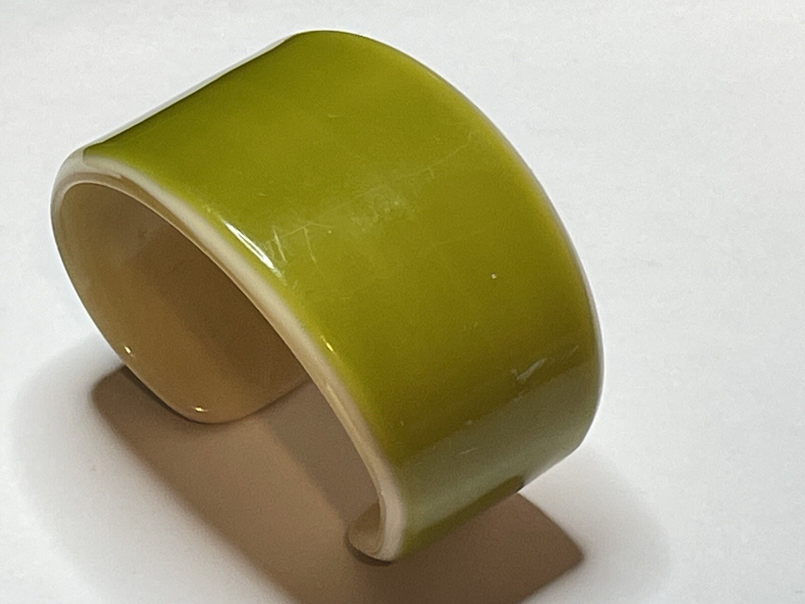 Retro 1960’s Lea Stein layered plastic cuff bracelet’s - Gem
