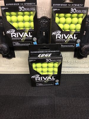 (3) Hasbro Nerf Rival E3397 Precision Battling 30x High-impact Rounds ...