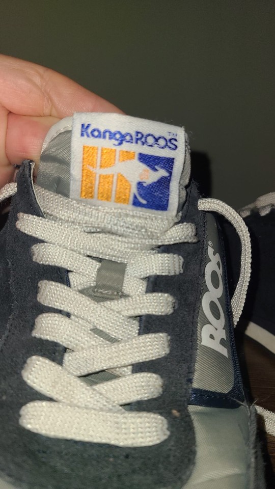 VINTAGE KangaROOS Running Sneaker/Grey/Blue US 9.5 preowned | eBay