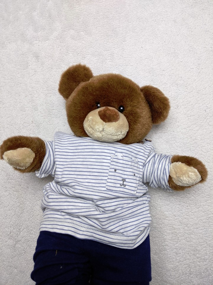 BAB Build A Bear Workshop 2010 Brown Fluffy 15" Plush Teddy Bear ...