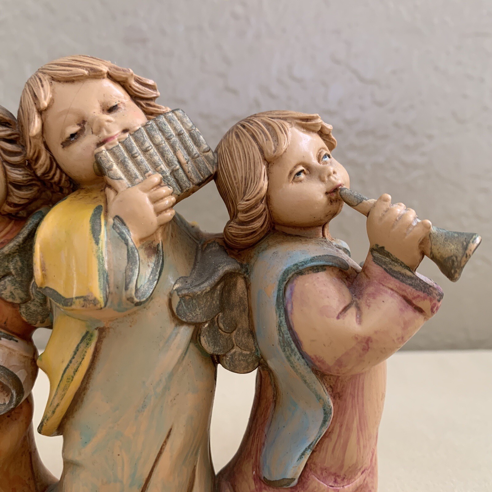 Euromarchi Italy Angel Trio Candleholder Vintage Resin | eBay