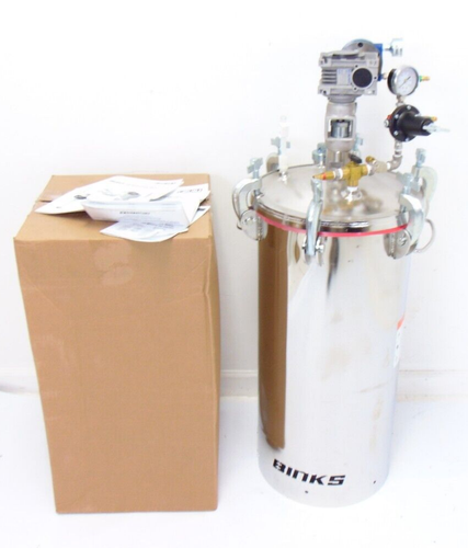 Binks 183S 15 Gallons Stainless Steel Pressure Tank - Regulated with ...