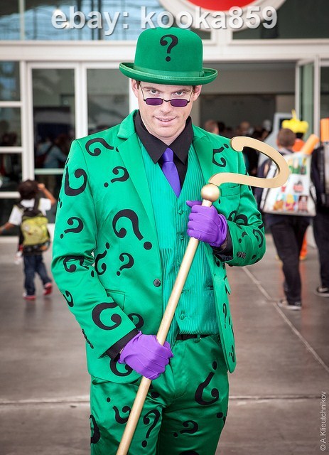 RIDDLER Costume QUESTION MARK SYMBOL Multi Size patches Batman Joker ...