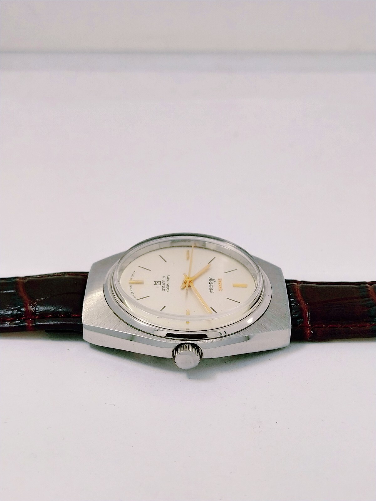 Original HMT Manas, Silver Dial Men's Mech Watch 17J Vintage*FedEx NOS ...