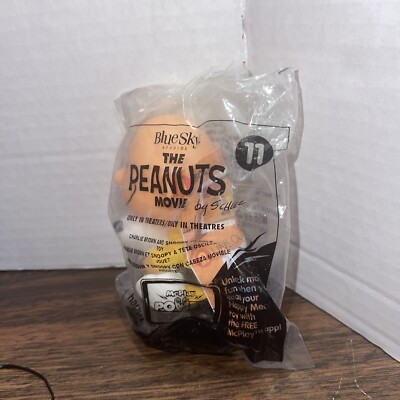 Charlie Brown & Snoopy Dancing Bobble Body The Peanuts Movie Happy Meal ...