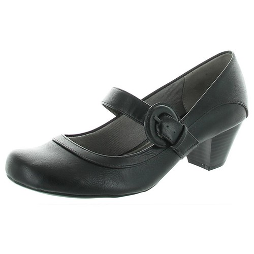 LifeStride Womens Rozz Black Mary Jane Heels Shoes 7.5 Medium (B,M ...
