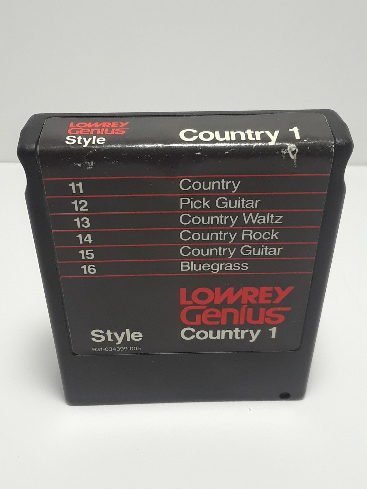 1985+Lowrey+Genius+Country+1+Style+Cartridge+for+G80+G100+G200+Organ ...