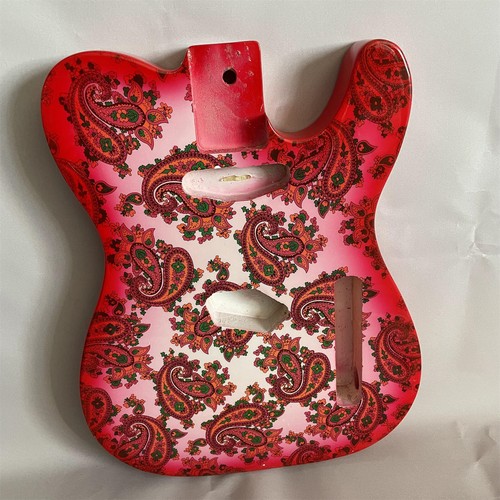 Custom Red Paisley Style TL Electric Guitar Body Single Pickup Solid ...