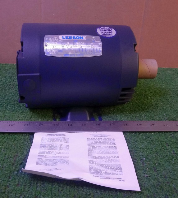 LEESON 110029.00 General Purpose ODP Motor 3 Phase D56 Frame Rigid ...