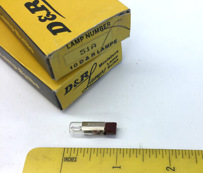 10 NOS/NIB Vintage D&R Miniature No. 51A lamp bulbs | eBay