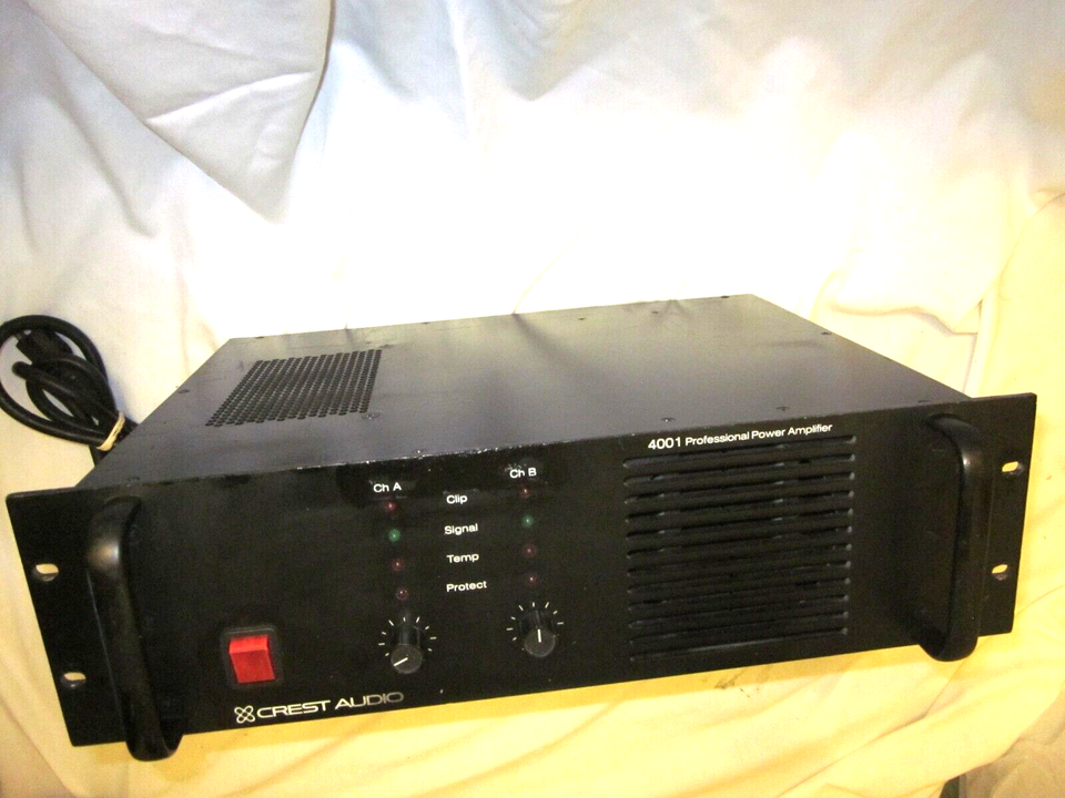 CREST PROFESSIONAL POWER AMPLIFIER MODEL: 4001 | eBay