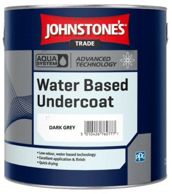 Johnstone's Trade Aqua Water-Based Undercoat in Dark Grey 2.5L | eBay UK