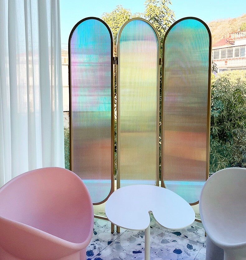 Dazzle Color Glass Screen, Room Divider | eBay