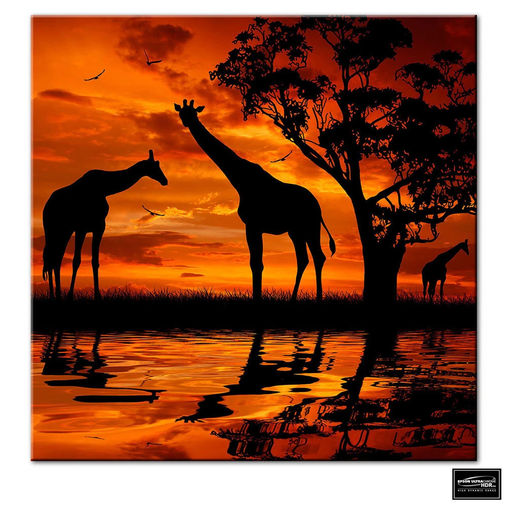 African Giraffe Painting