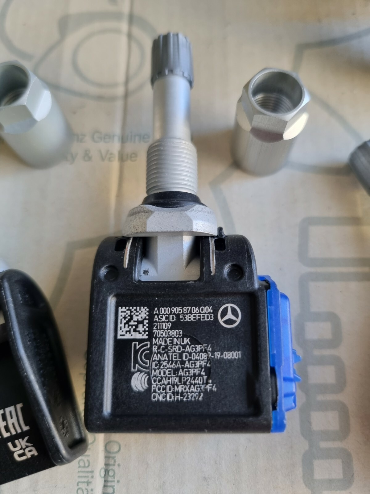 4x DIRECT FIT NEW OEM ORIGINAL MERCEDES-BENZ TPMS A0009058706 | eBay