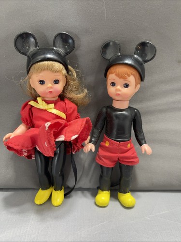 Madame Alexander Mickey Mouse Boy Doll & Wendy Minnie Mouse 5” 2004 ...
