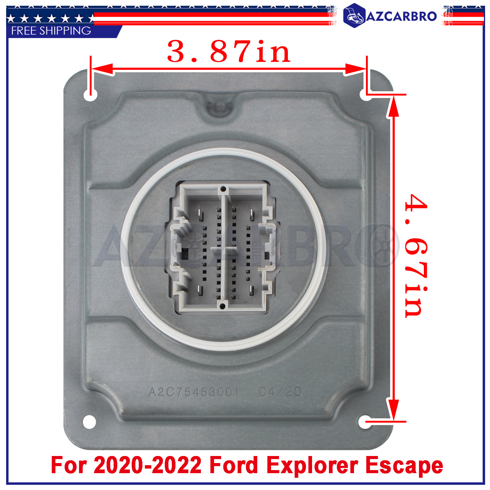 For 20-22 FORD EXPLORER ESCAPE OEM LED HEADLIGHT MODULE COMPUTER JX7B ...