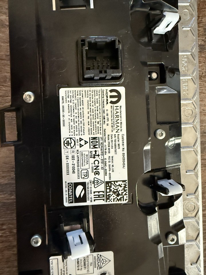 2022-2025 Jeep Grand Cherokee Passenger Side Screen Display 68428545AJ ...